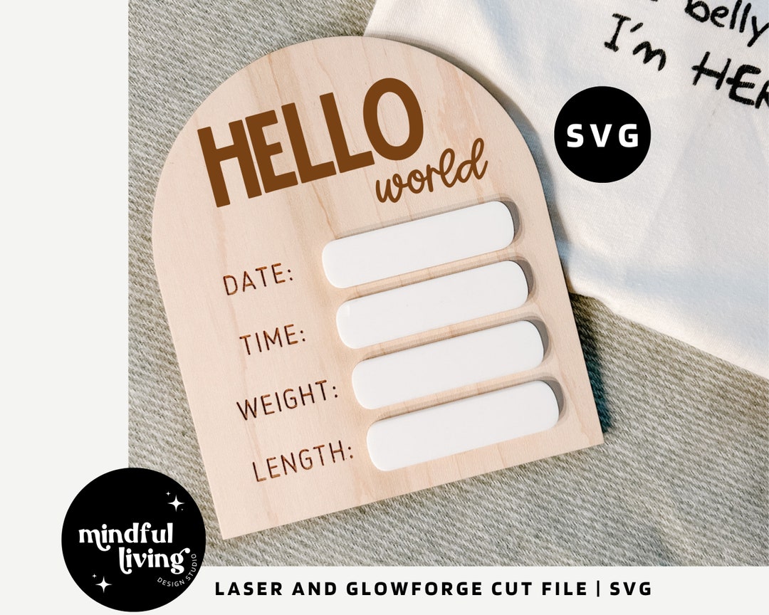 Birth Stat Arch SVG, Birth Stat Svg, Birth Announcement Cut File, Birth ...