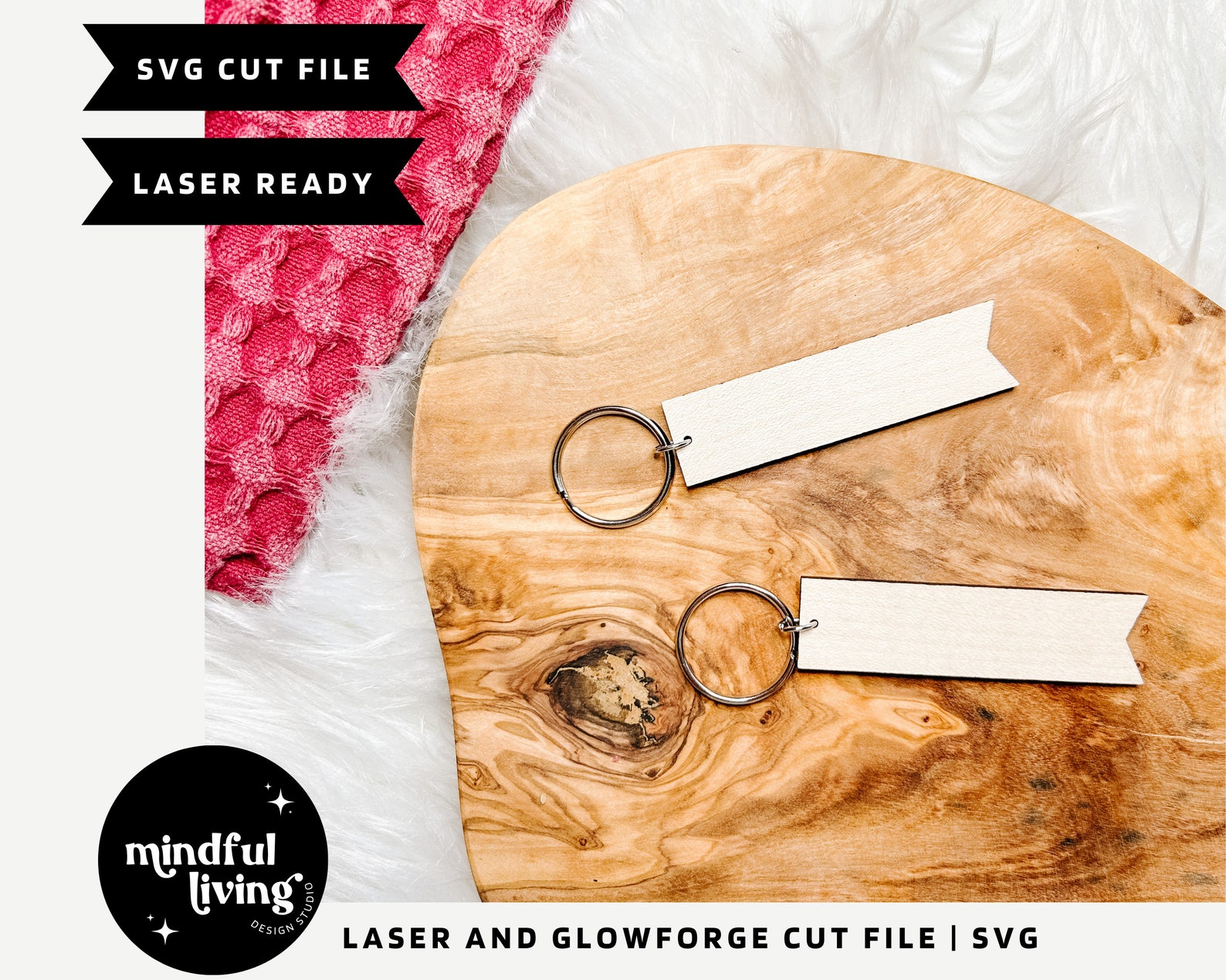 Basic Keychain File, Keychain SVG File, Pennant SVG File, Keychain Cut ...