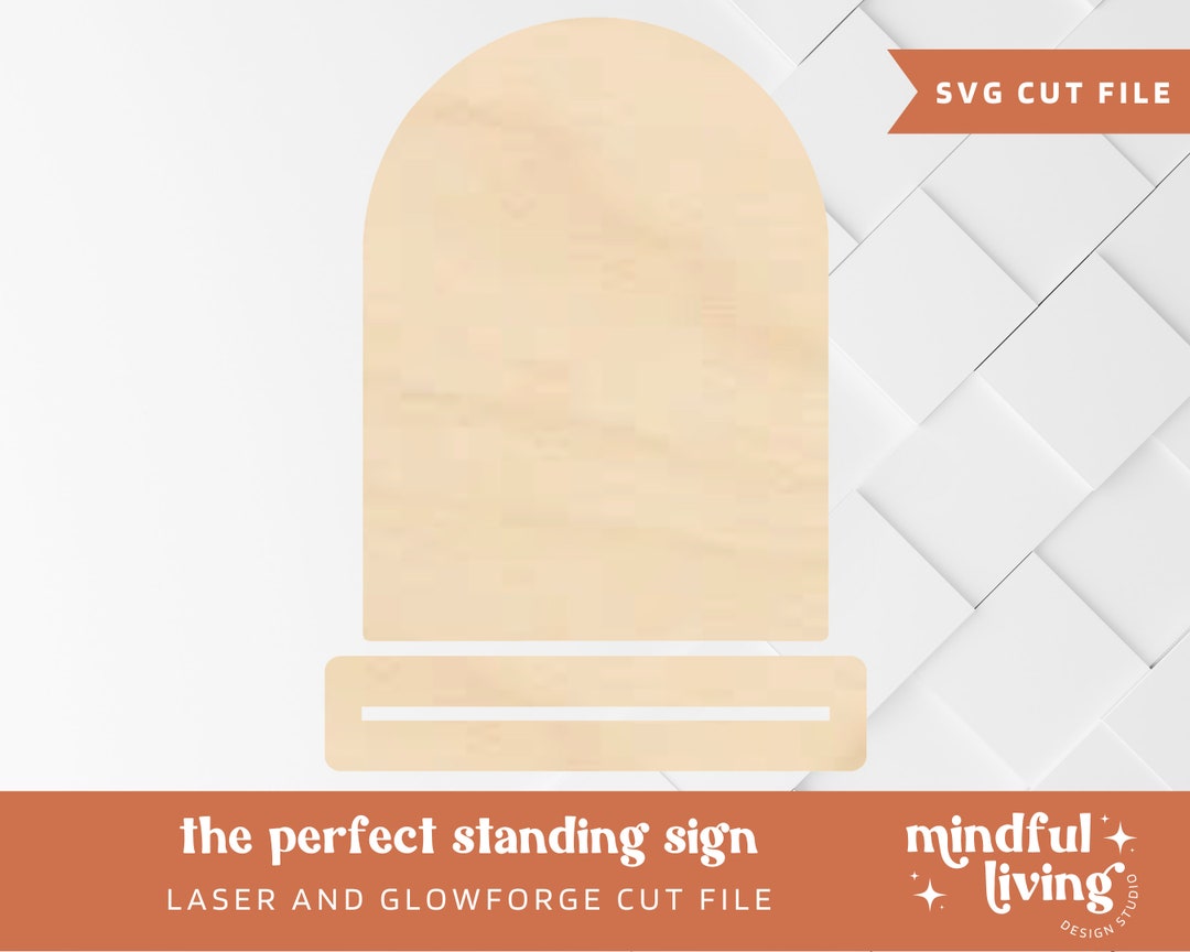 Standing Sign SVG, Standing Sign Template, Sign Base Laser Svg, Sign ...