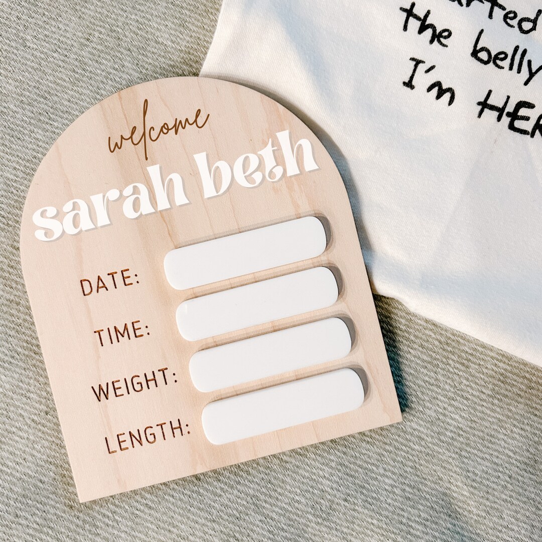 Birth Stat Arch SVG, Birth Stat Svg, Birth Announcement Cut File, Birth ...