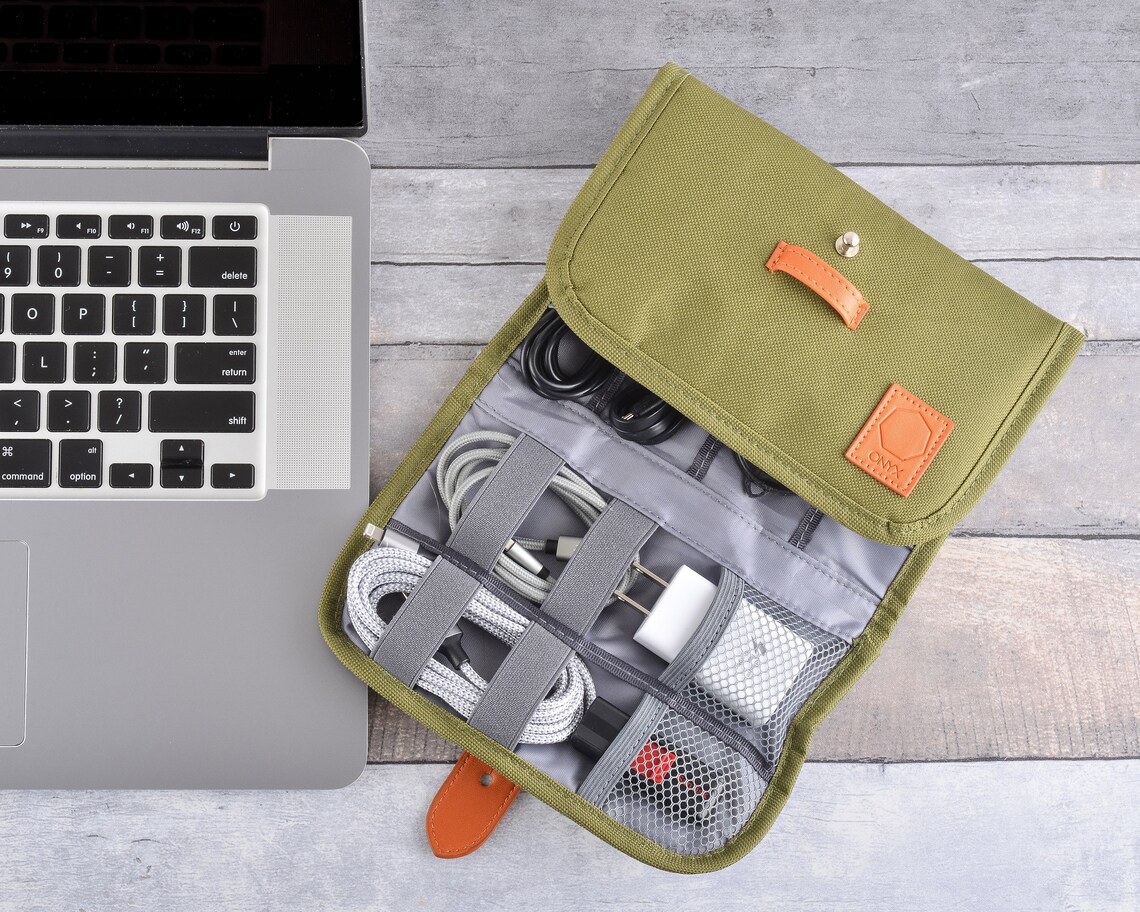 Olive Electronics Organizer Bag Portable Travel Accessories - Etsy