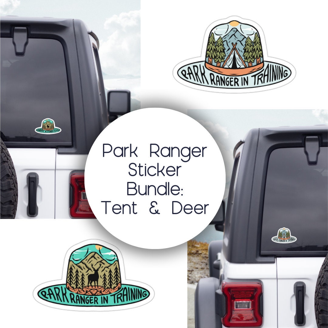 Park Ranger in Training National Park Vinyl Sticker Bundle - Waterproof ...