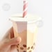 Bubble Tea Origami | Boba Tea Printable | Template Digital Download ...