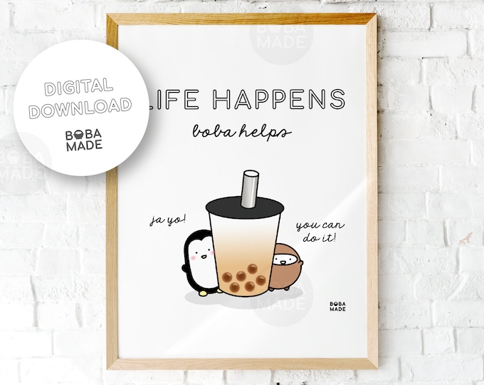 Bubble Tea Origami | Boba Tea Printable | Template Digital Download ...