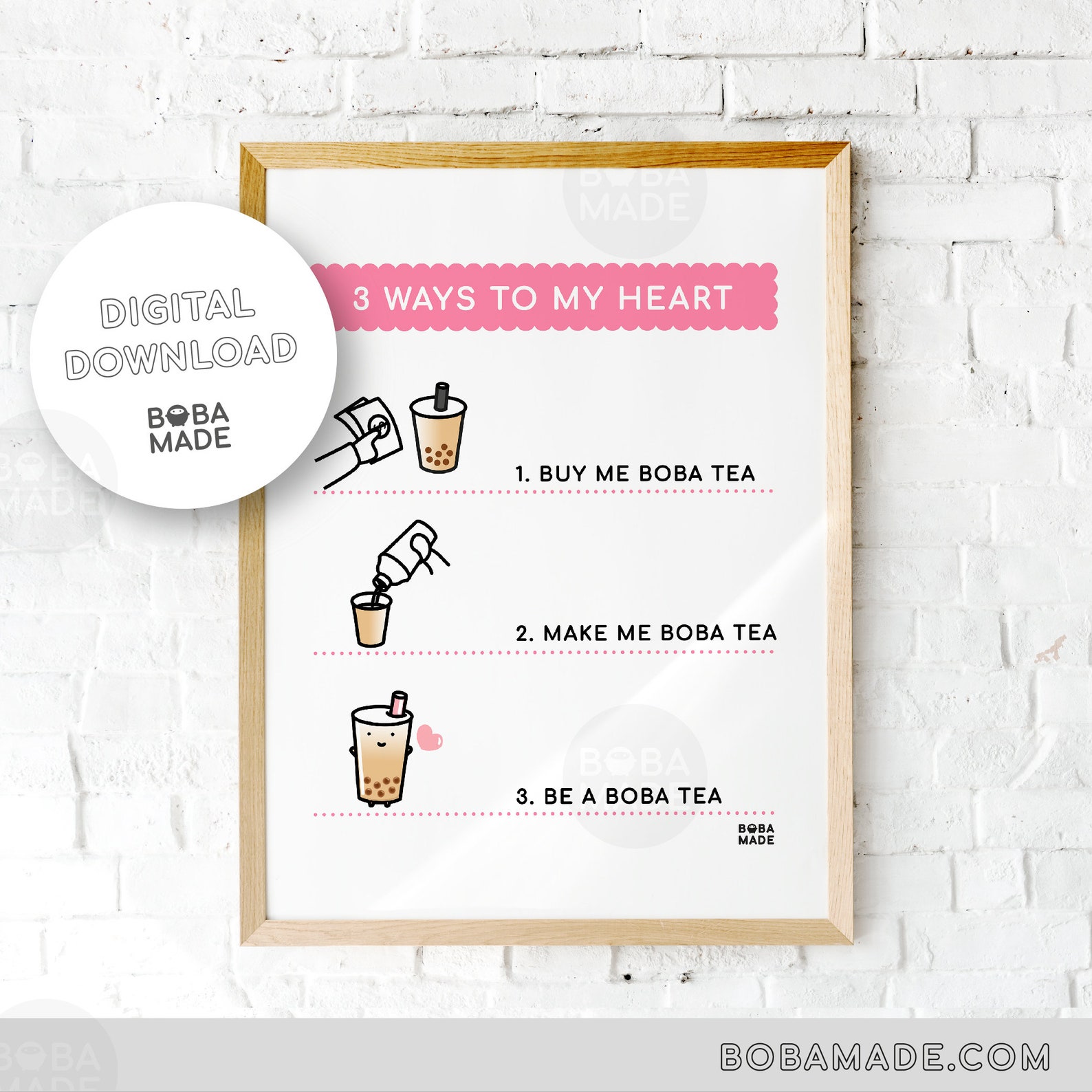 Funny Bubble Tea Art | Bubble Tea Poster | Boba Tea Print | Bubble Tea ...