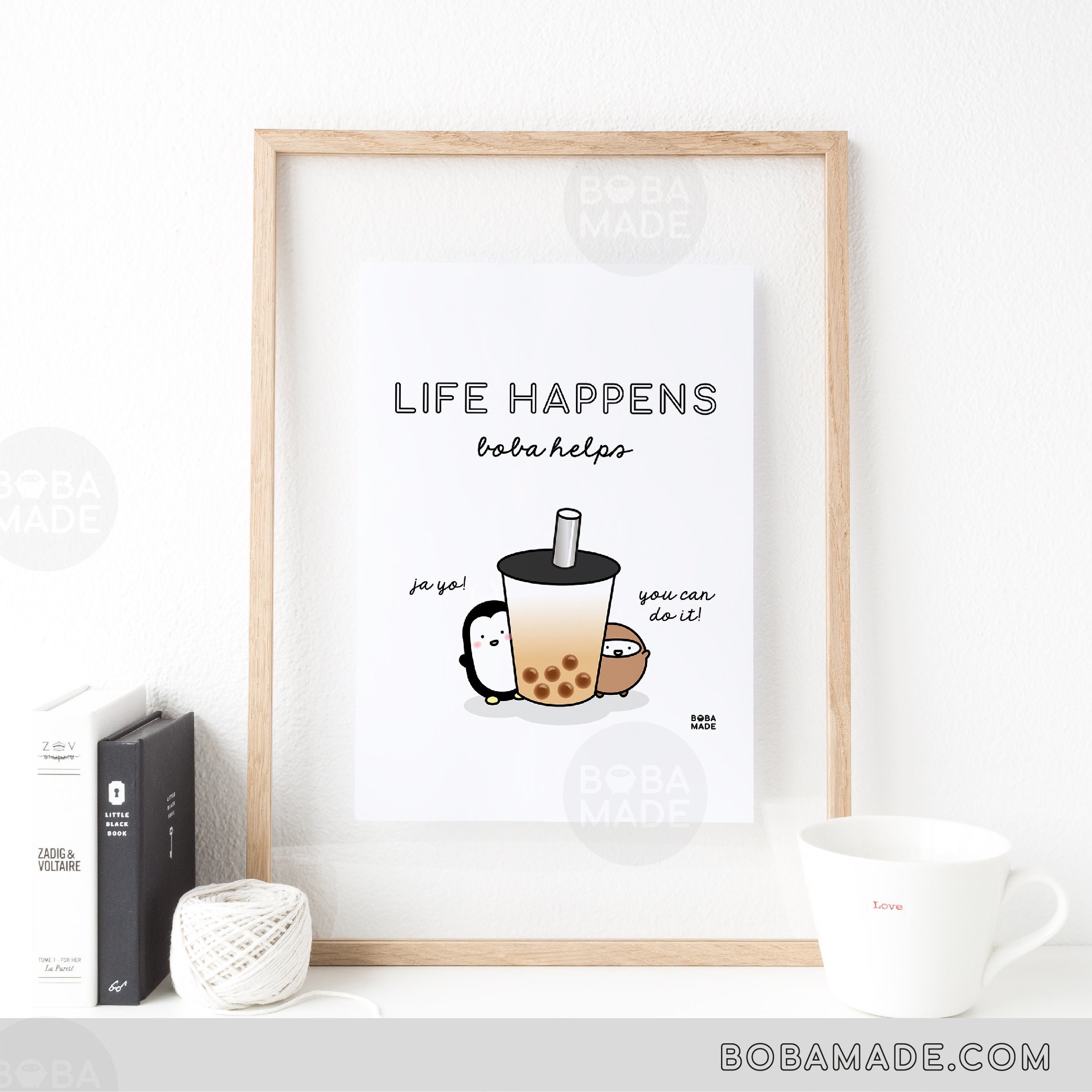 Bubble Tea Art Boba Tea Poster Digital Download - Etsy