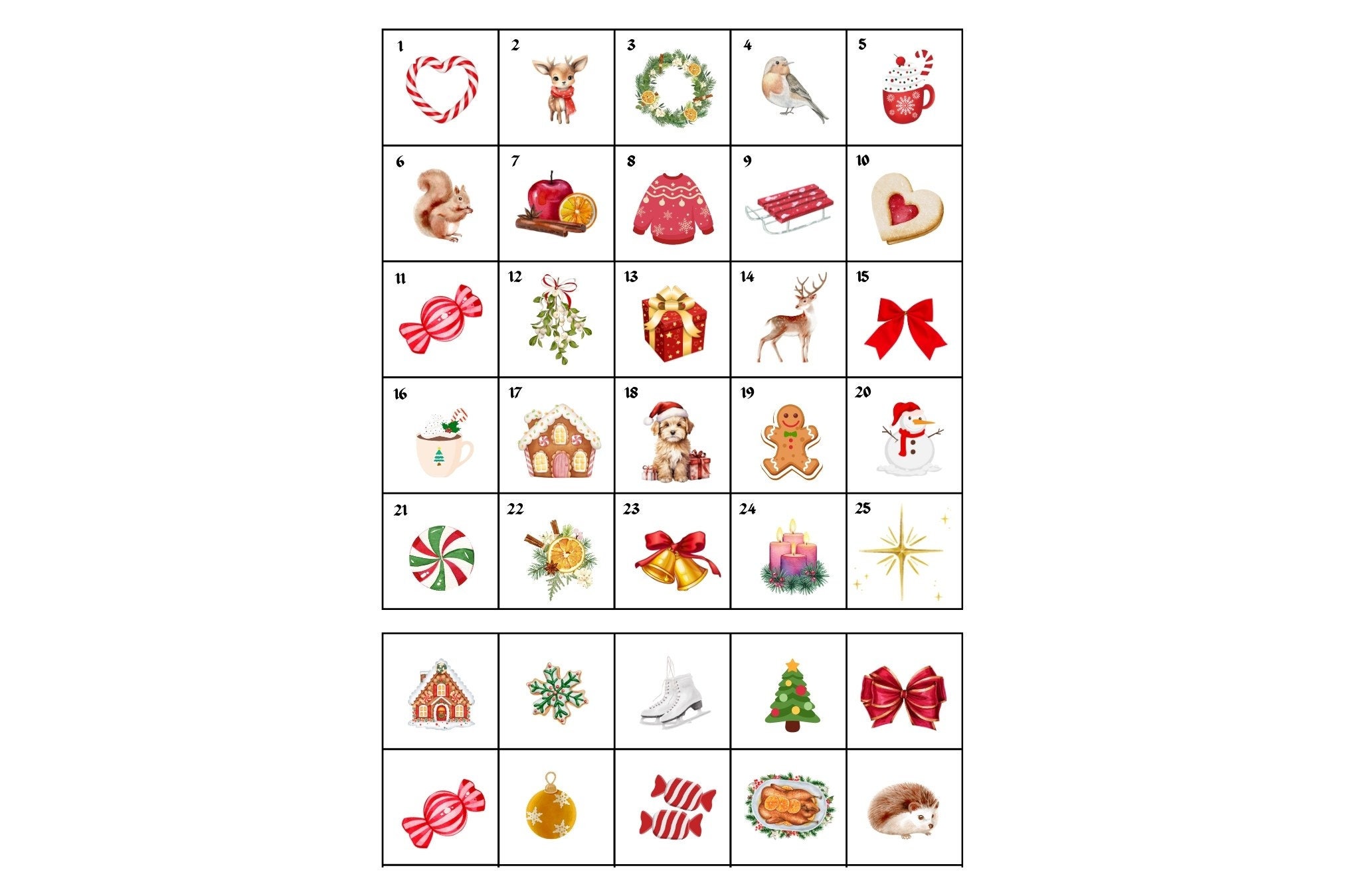 Advent Calendar, 25+ 10 EXTRA, Digital and Printable 2024 With ...