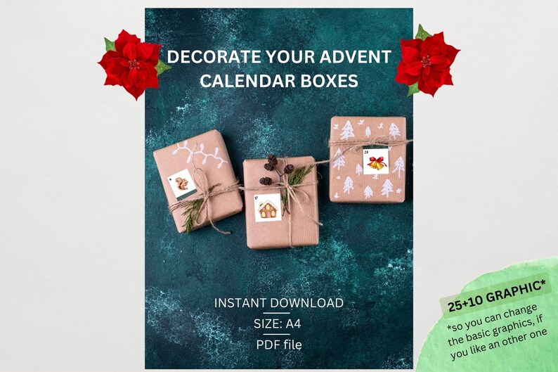 Advent Calendar, 25+ 10 EXTRA, Digital and Printable 2024 With ...