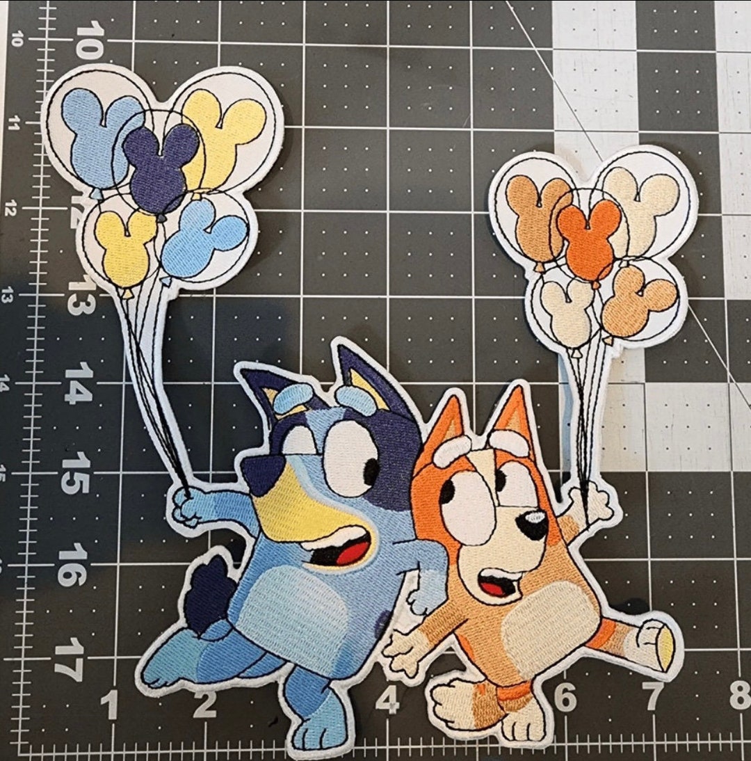 BLUEY CARTOON Denim Patch Jacket Theme Custom Embellished Baby/toddler ...