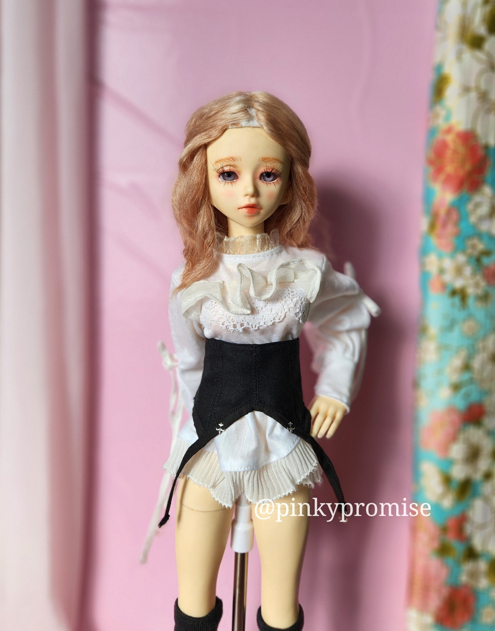 Sweet Bjd Outfit Size 1/4 Doll Outfit for 1/4 Msd Bjd White Dress and ...