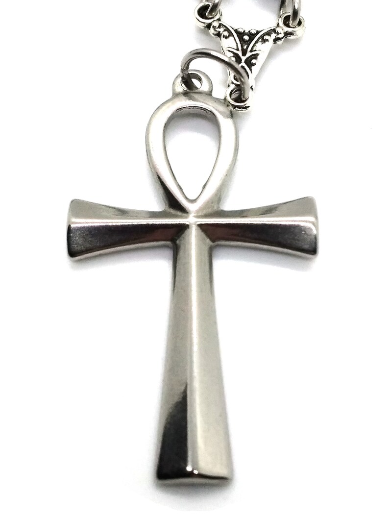 Goth Ankh. Silver Ankh Necklace. Ankh Pendant. Gothic Ankh. - Etsy
