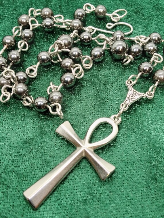 Goth Ankh. Silver Ankh Necklace. Ankh Pendant. Gothic Ankh. | Etsy