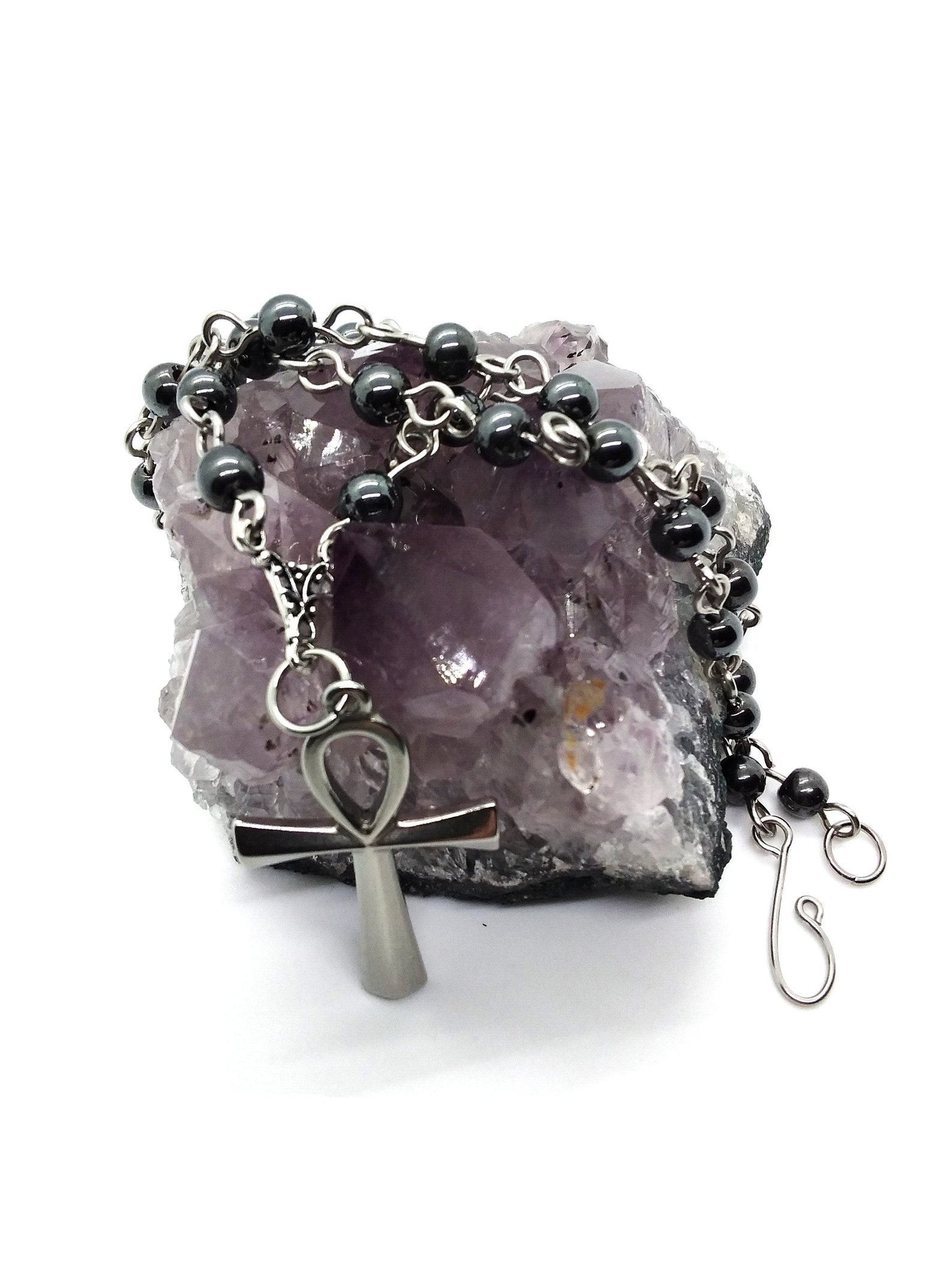 Goth Ankh. Silver Ankh Necklace. Ankh Pendant. Gothic Ankh. - Etsy