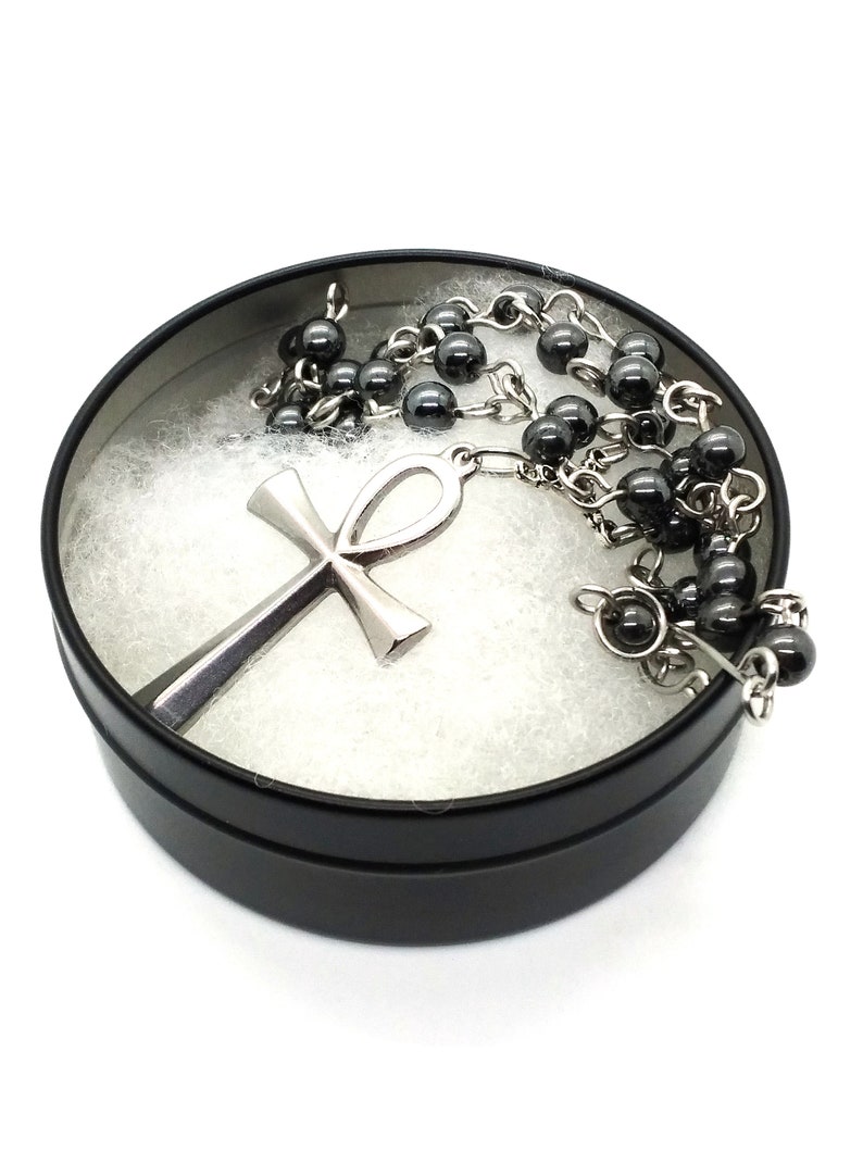 Goth Ankh. Silver Ankh Necklace. Ankh Pendant. Gothic Ankh. - Etsy