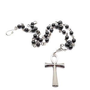 Goth Ankh. Silver Ankh Necklace. Ankh Pendant. Gothic Ankh. | Etsy