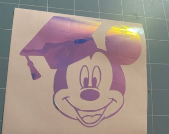 Mickey Mouse Graduation Sticker - Etsy