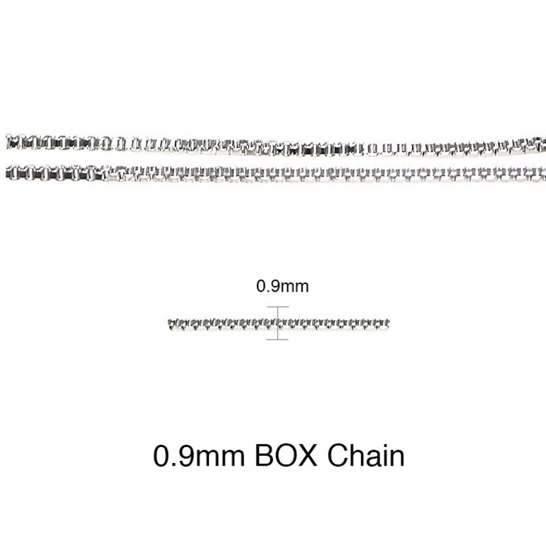 1 Meter BOX Chain / Choose the Color / 0.9mm / Brass Chain / | Etsy