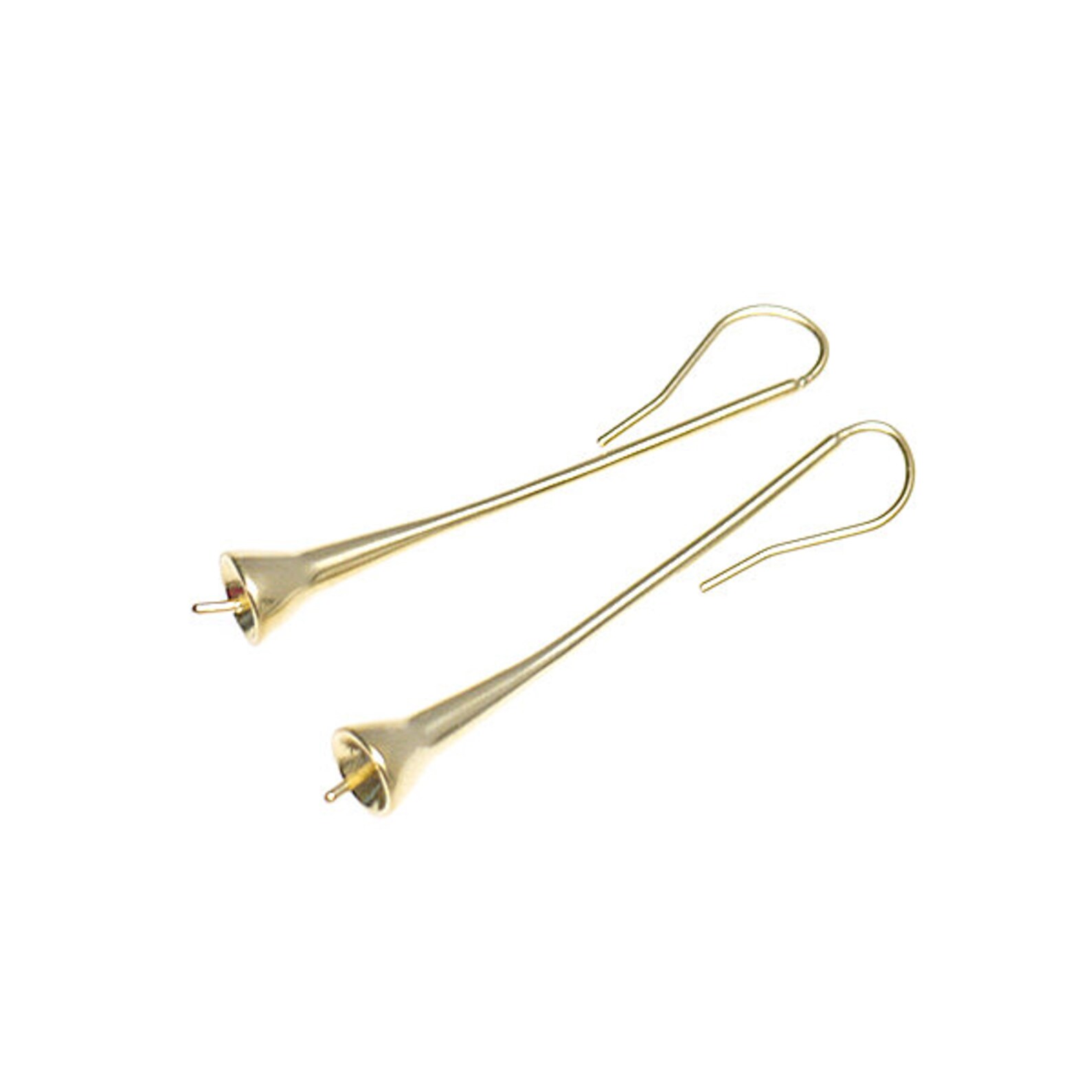 Slim Long Piton Hook Earring / Wedding / Jewelry Making / - Etsy