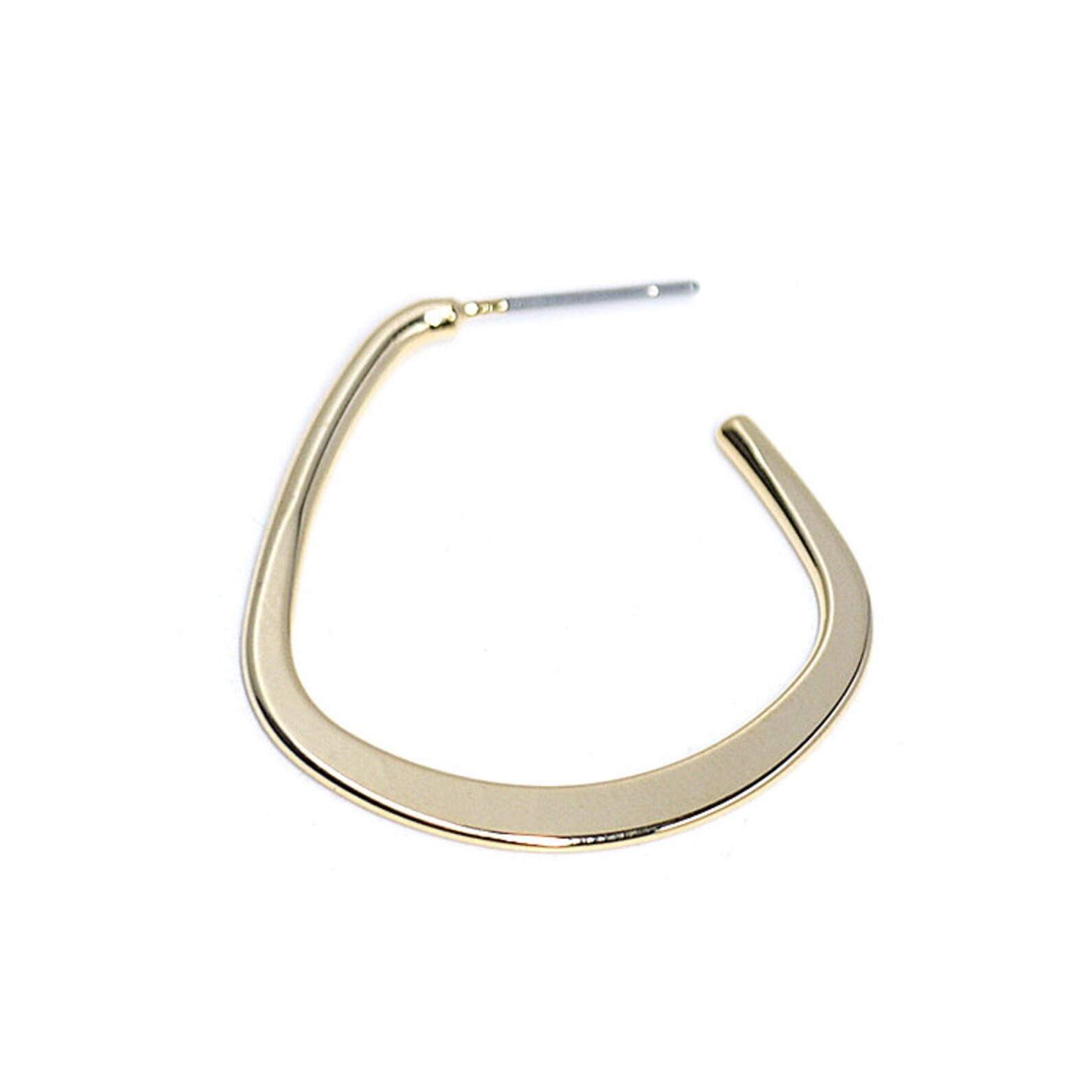 28mm Rounding Square Hoop Earrings / Wedding / Jewelry Making | Etsy