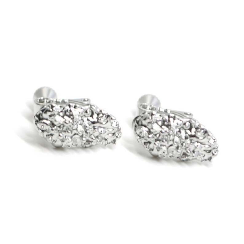 Rough Oval Non Pierced Earringsring / Jewelry Making / Matte - Etsy