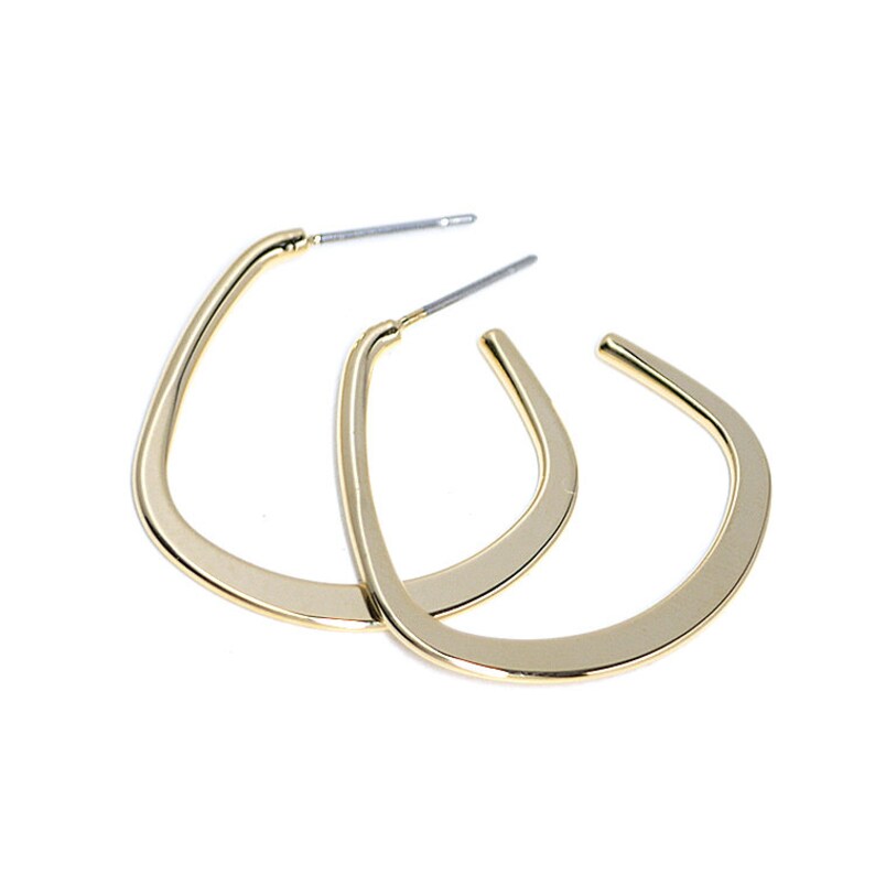 28mm Rounding Square Hoop Earrings / Wedding / Jewelry Making | Etsy