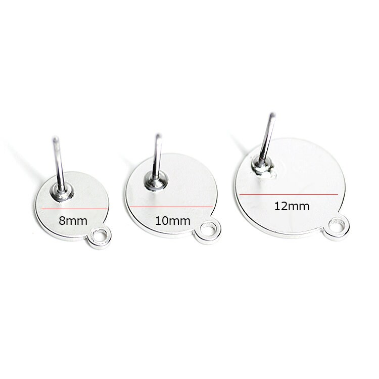 Choose the Color / 12mm Circle Basic Earring / Nickel Free / | Etsy