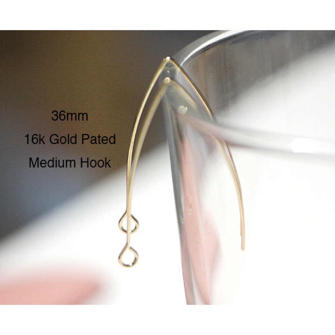 20PCS / Choose the Color / 36mm Wire Ear Hook, Jewelry Making, Simple ...