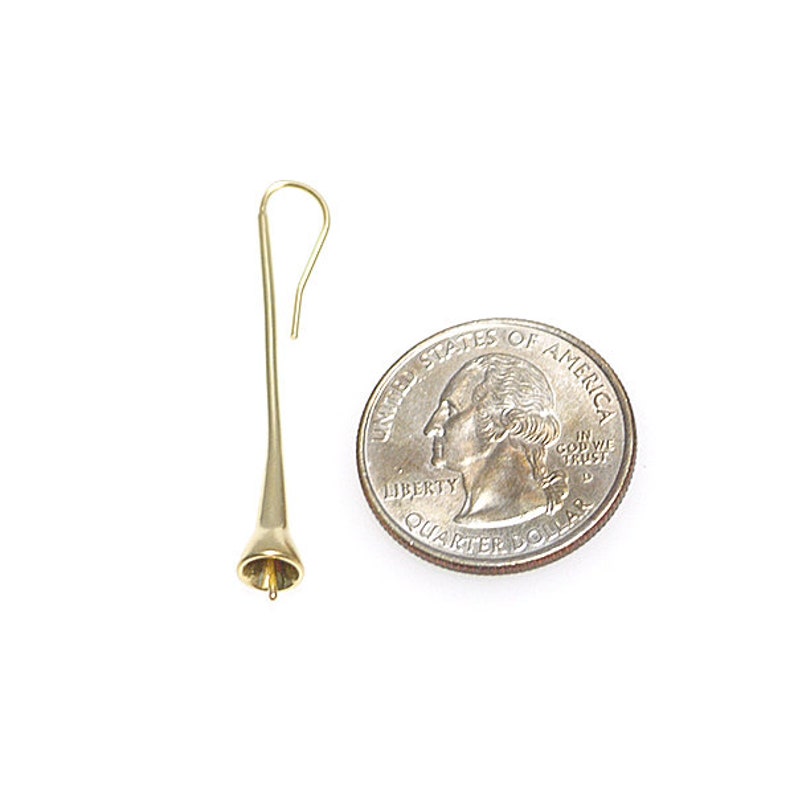 Slim Long Piton Hook Earring / Wedding / Jewelry Making / - Etsy
