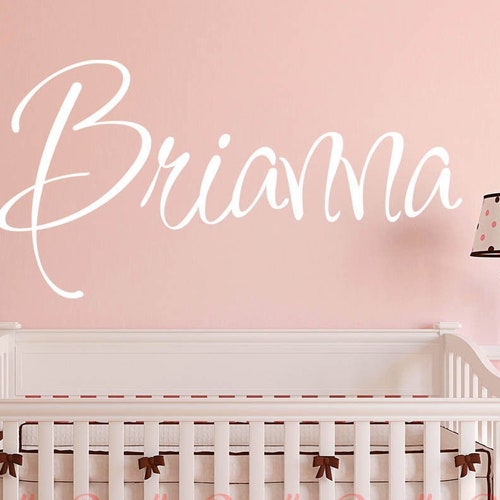 Personalized Name Monogram Wall Sticker Custom Name Wall - Etsy