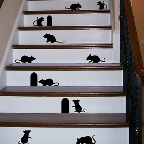 Mice Decals Set of 12 Mouse Silhouette Stickers & 3 Mouse | Etsy