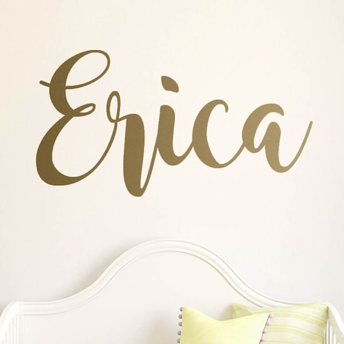 Personalized Name Monogram Wall Sticker Custom Name Wall | Etsy