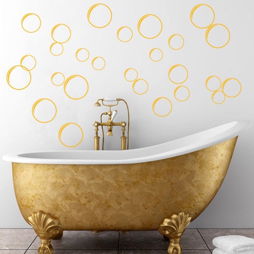 Bathroom Bubbles Removable Vinyl Wall Decals Bathroom Wall | Etsy