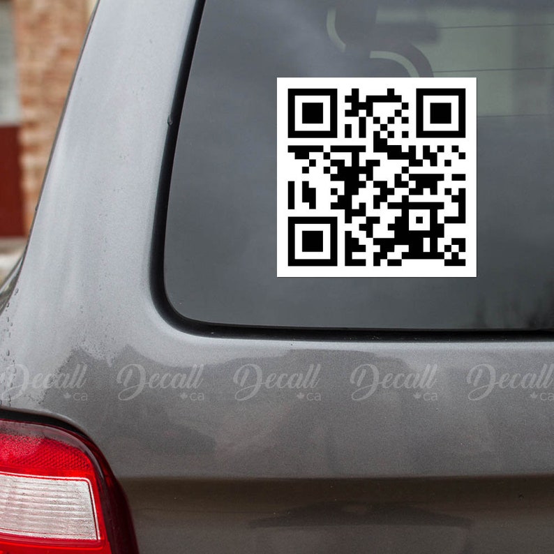 Custom QR Code Square Sticker Personalized Design Business - Etsy Canada