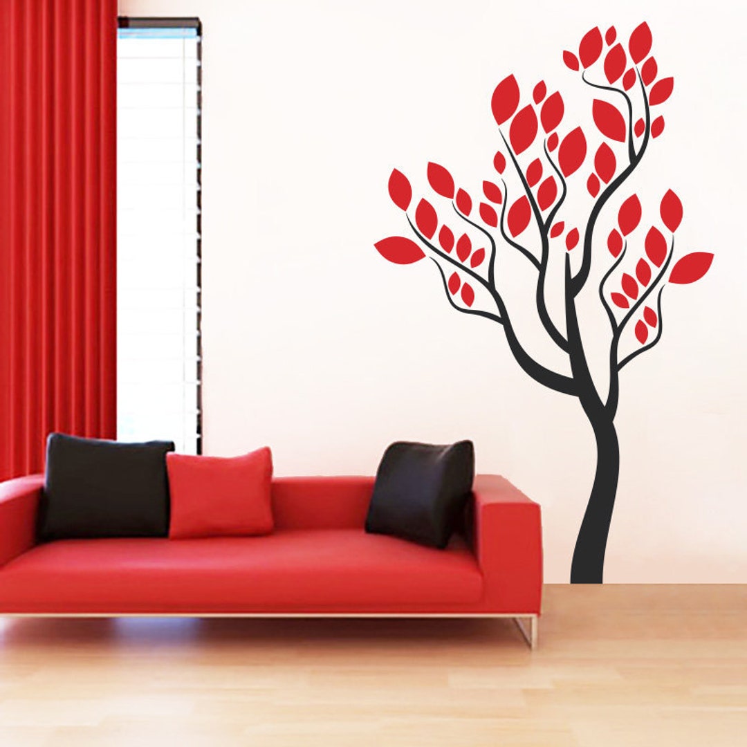 Passionate Tree Wall Decal, Removable Wall Decals, Nursery Wall Decals ...