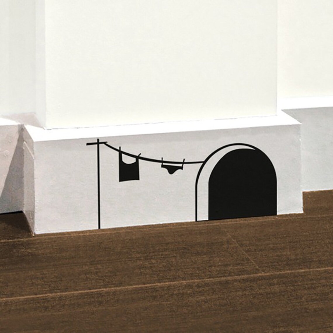 Mice House Silhouette Decals Mouse Holes Stickers | Etsy
