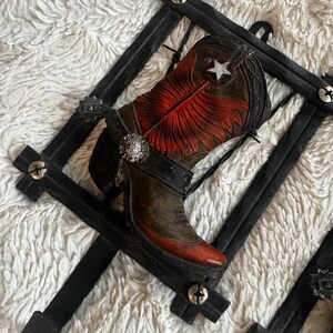 Vintage Cast Iron Cowboy Boot Wall Hooks - Set of Two - Etsy