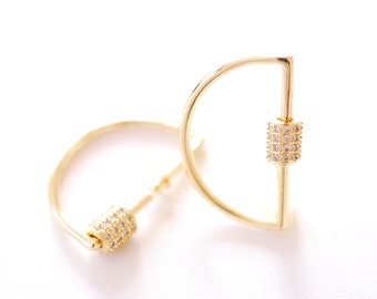 Half Circle Keychain - Etsy