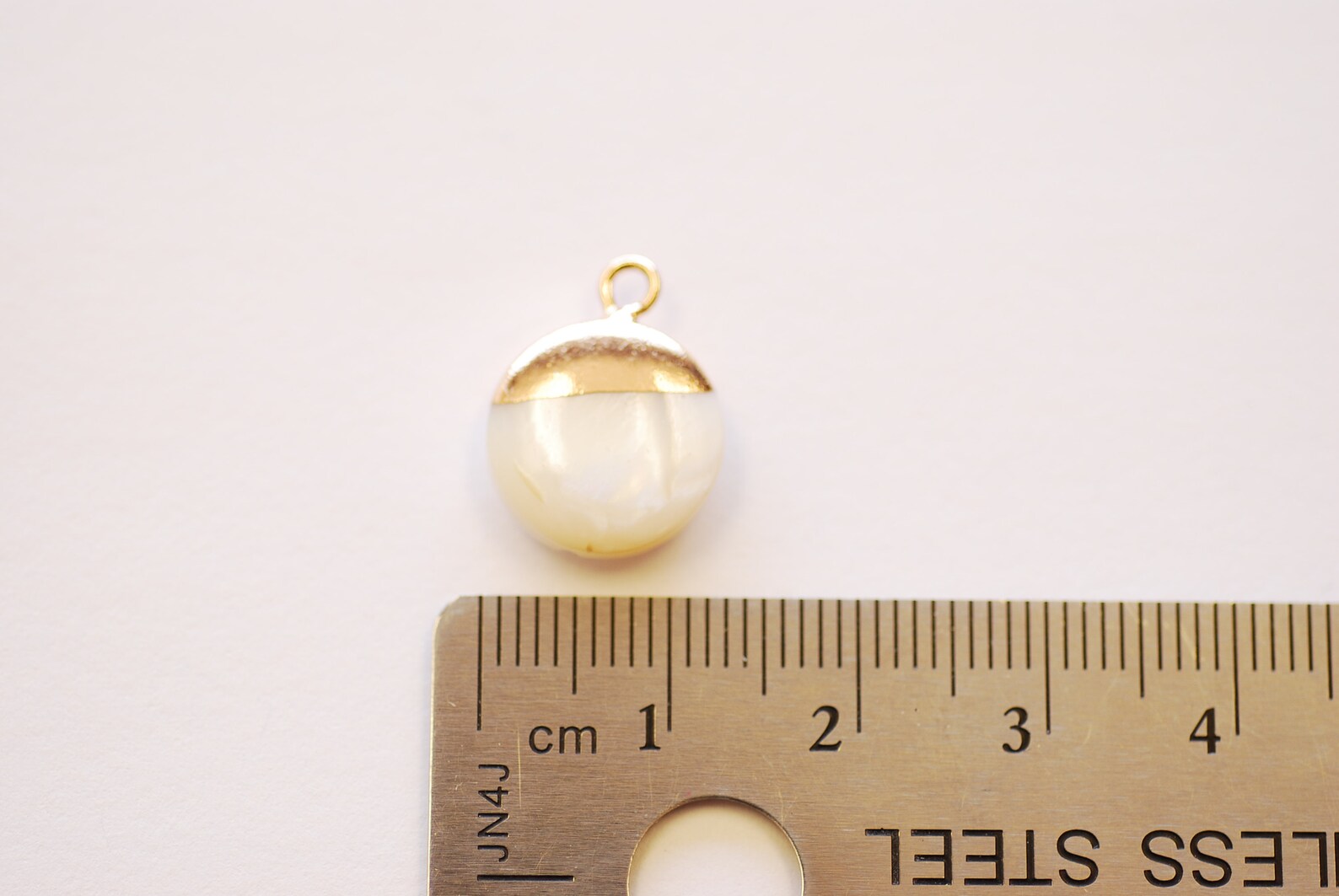 Freshwater Pearl Shell Drop Charm Natural Pearl 16K Gold - Etsy
