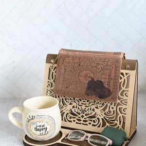 Wooden Book Stand Night Stand Book Holder Office Book Marker Gifts for ...