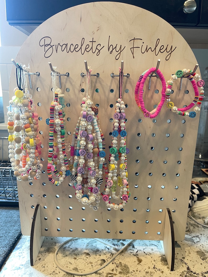 SVG - Table Top Curved Pegboard Display Stand - SVG (digital File ONLY ...