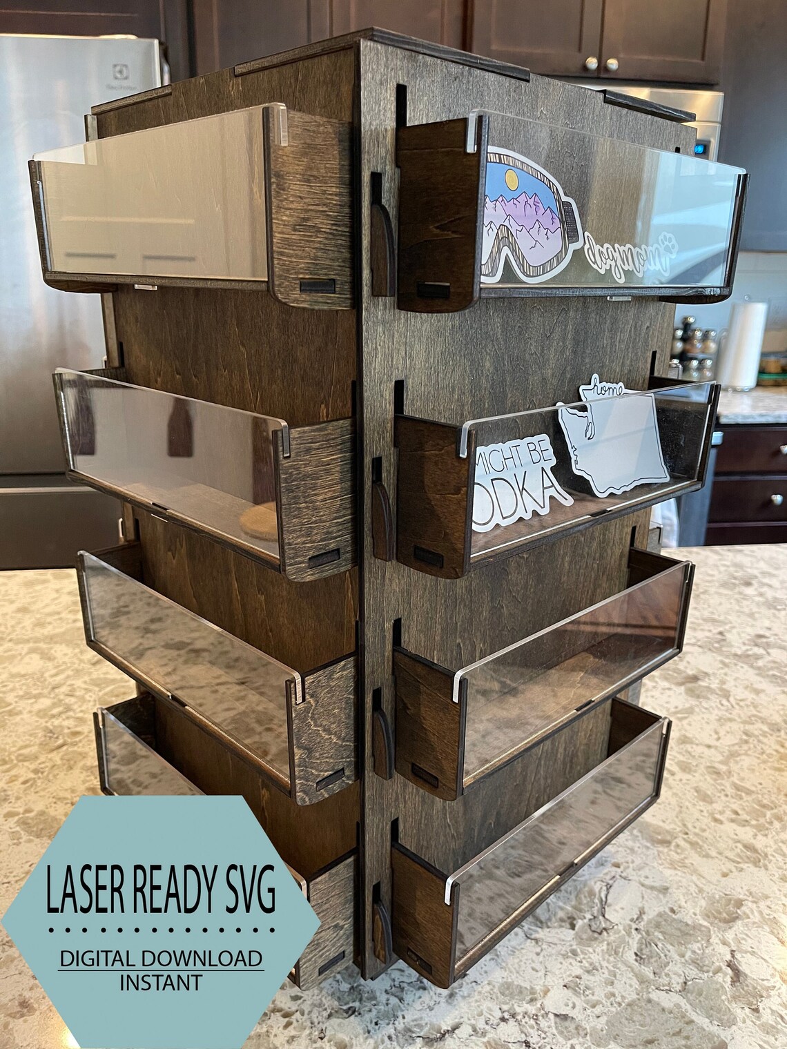 Sticker/craft Display Shelf SVG DIGITAL FILE No Physical - Etsy
