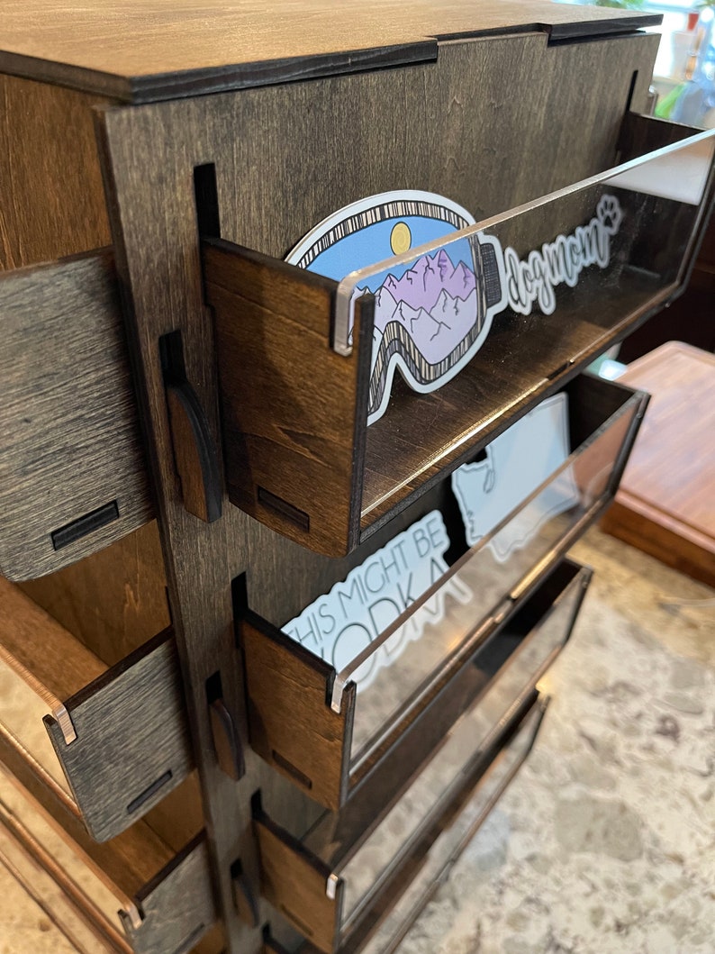 Sticker/craft Display Shelf (physical Item) - Etsy