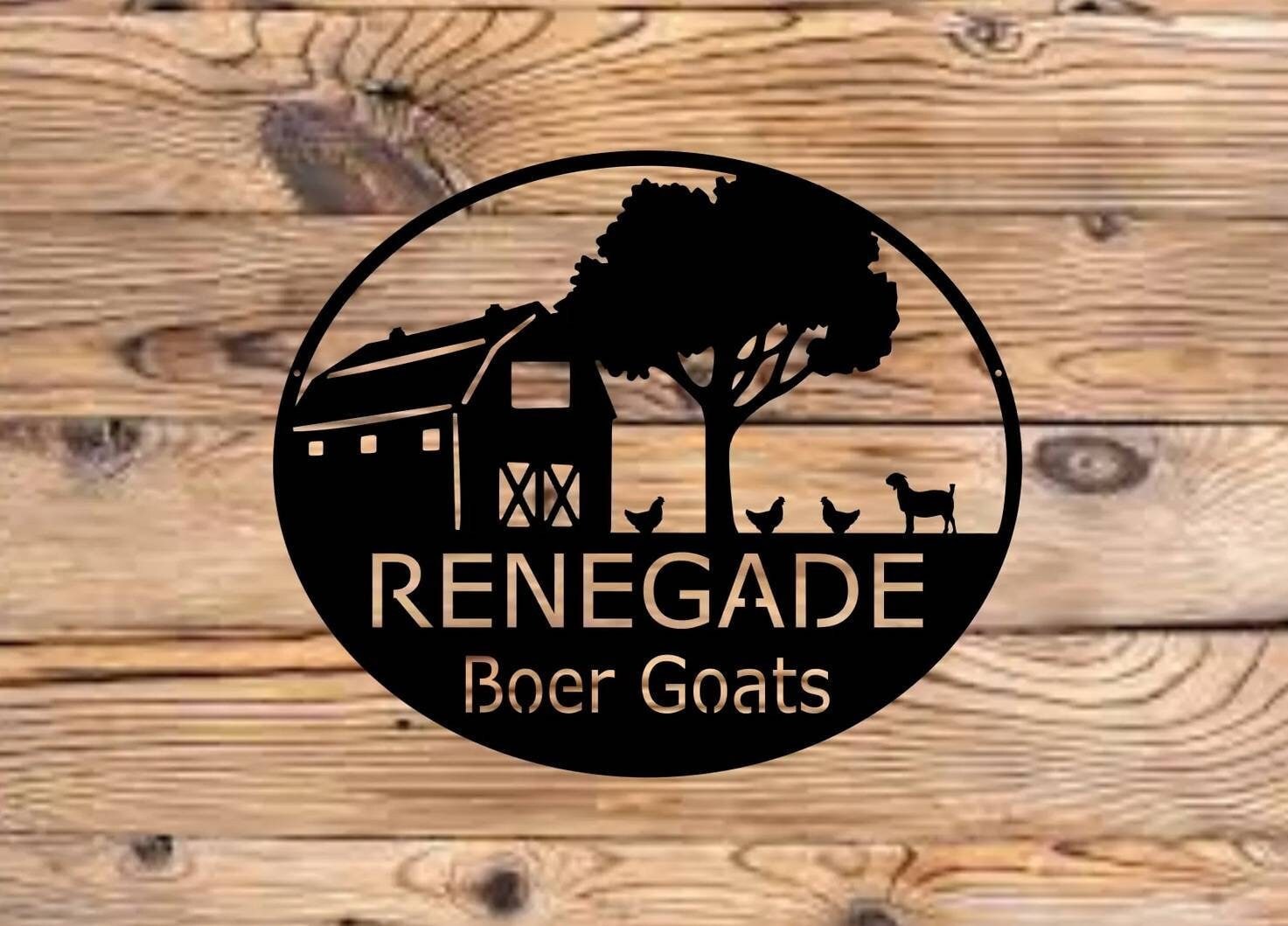 Farm Sign Personalized Outdoor, Boer Goat Sign, Personalized Farmhouse ...