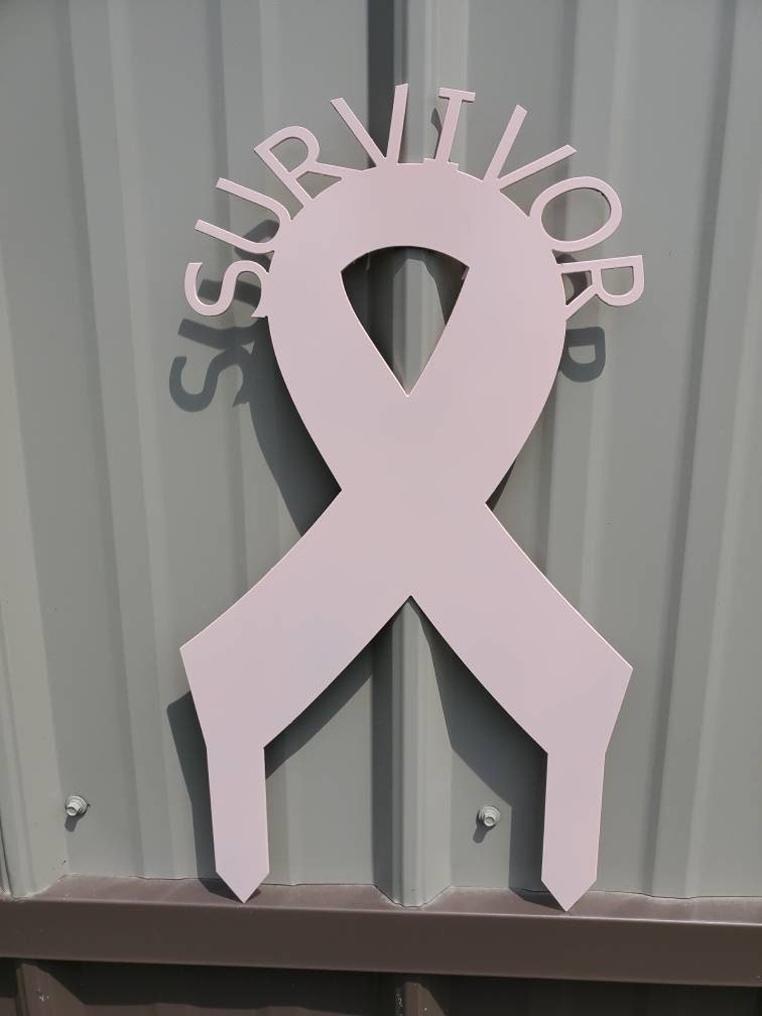 Survivor Yard Stake, Cancer Awareness Ribbon, Cancer Ribbon Sign ...