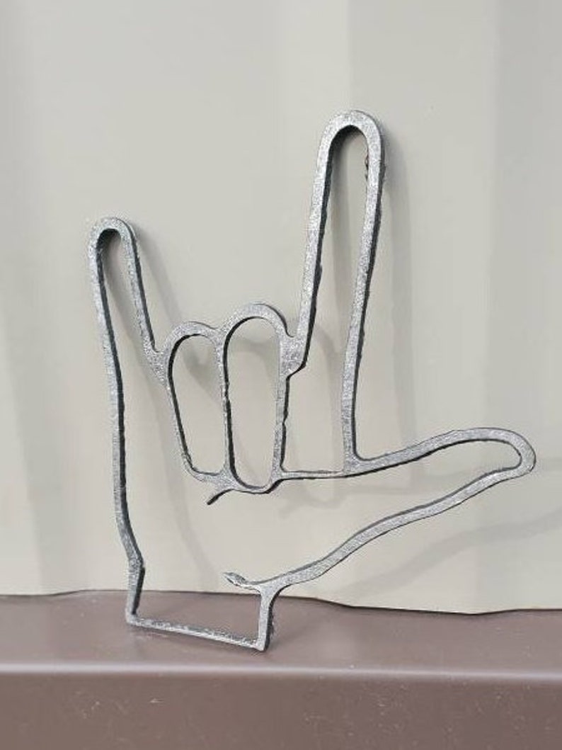 I Love You Hand Sign, Asl I Love You Keychain, Hand Sign Language ...