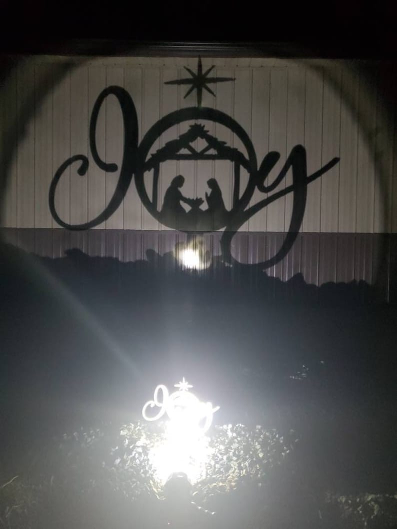 Hope Nativity Sign, Hope Christmas Art, Metal Nativity Scene, Christmas ...