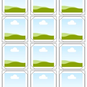 Fridge Magnet Template, 2x2 Photo Template, 50mmx50mm Magnet Templates ...