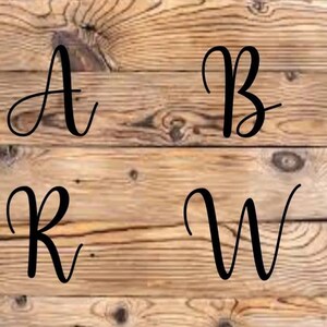 Script Metal Letters, Fancy Letters, Letters for Wall Decor, Large ...