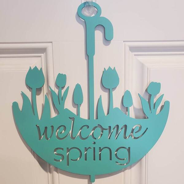 Spring Door Hanger - Etsy