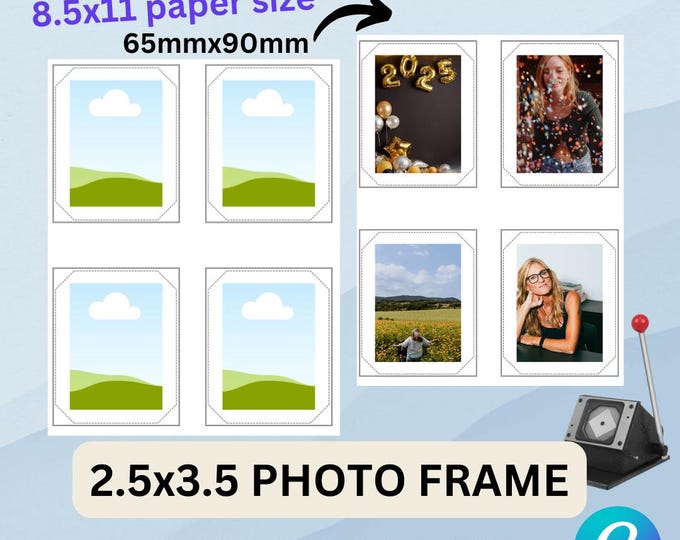 2.5x3.5 Magnet Making Template, 65mmx90mm Magnet Machine, 65x90 Magnet ...